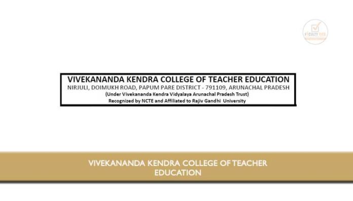 Vivekananda Kendra College of Teacher Education (VKCTE) invited ...