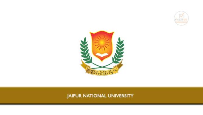 Jaipur National University Faculty Jobs 2026 - Apply Now