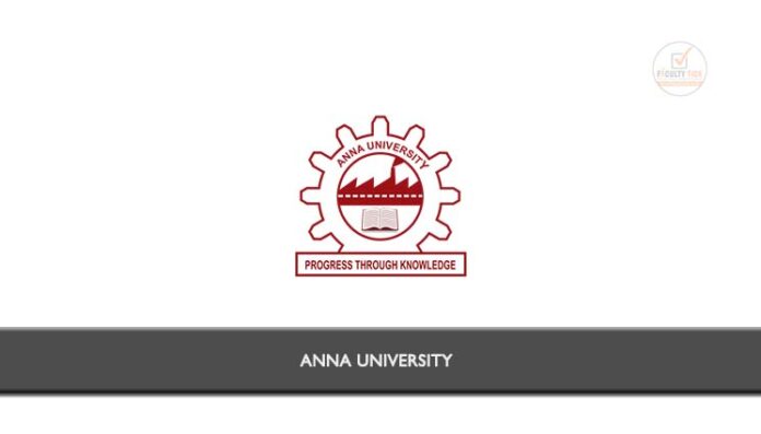 Project Assistant Job at Anna University Tiruchirappalli