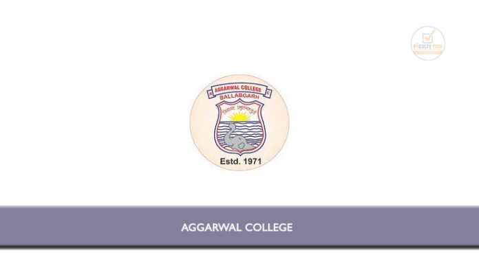 Aggarwal College Applications are invited from eligible candidates for ...